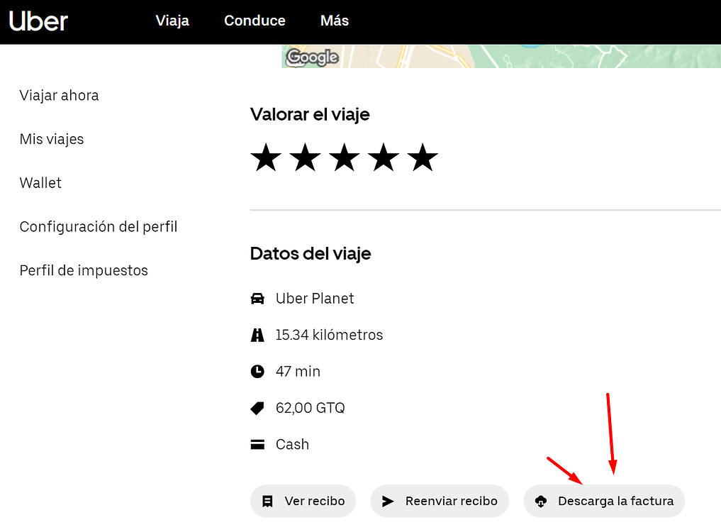 Como solicitar factura de Uber por viajes realizados - Anuncios y Notificaciones - Preguntas ...