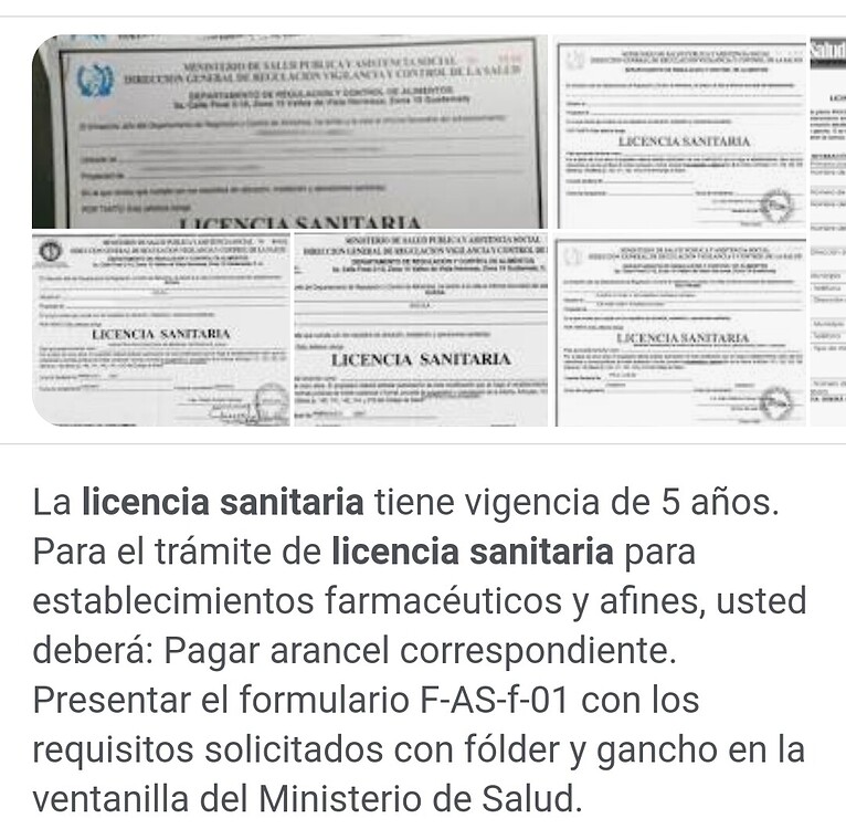 Pasos para tramite de Licencia Sanitaria - Dudas de contabilidad ...