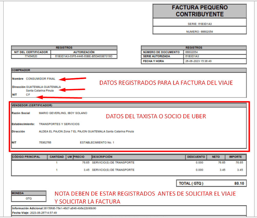Como solicitar factura de Uber por viajes realizados - Anuncios y ...