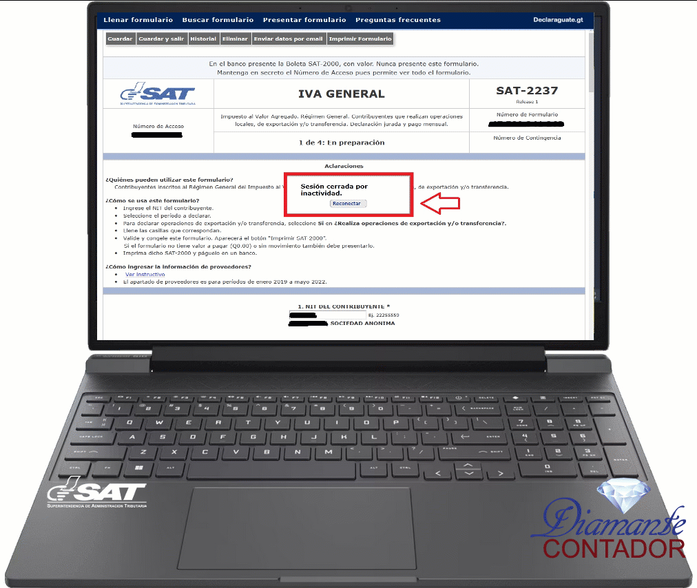 Guardar y Salir en Formularios Declaraguate - Anuncios y Notificaciones ...